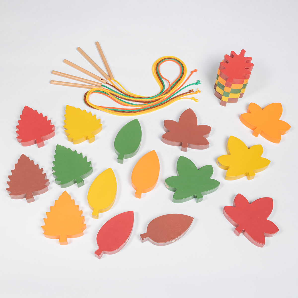 Wooden Lacing Leaves - Educational Advantage, Distributor for The ...